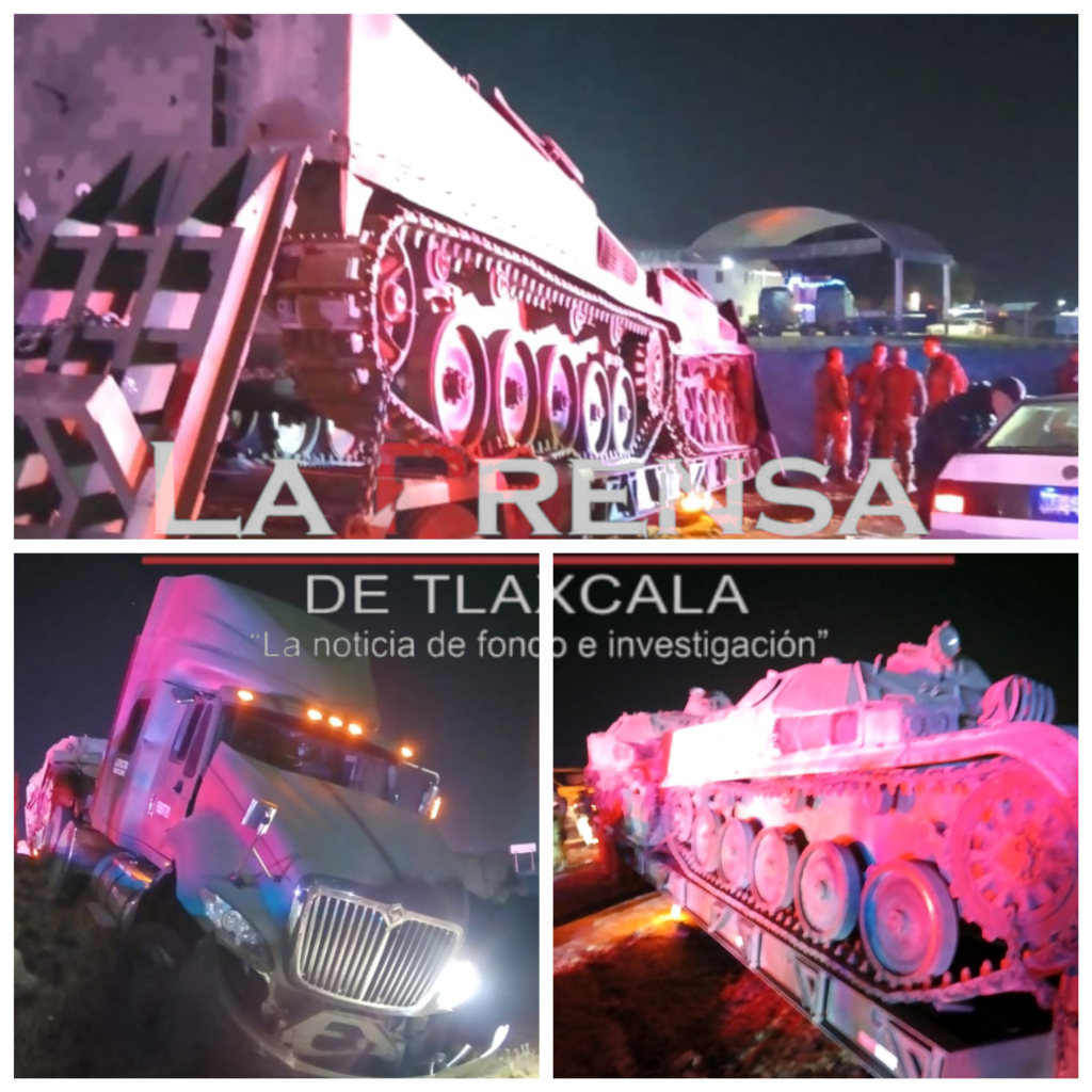 Tráiler Cargado Con Tanques De Guerra Se Queda Sin Frenos Y Embiste