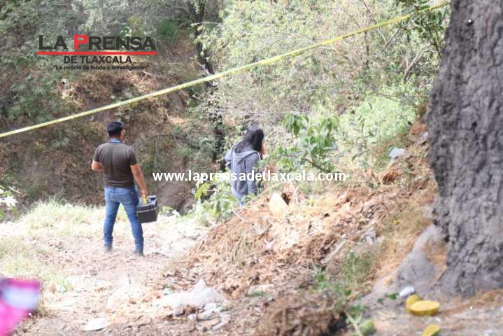 Fall3.c3. adulto mayor al d3sbarrancar en San Pablo del Monte